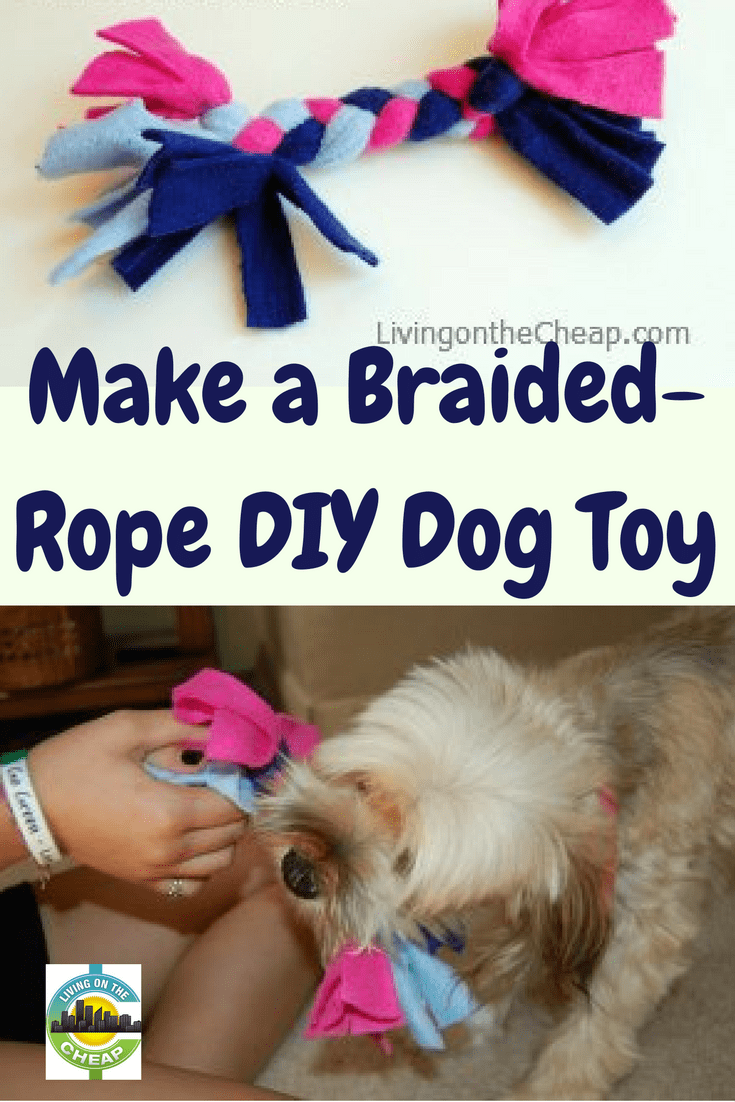 Kids' crafts: Make a braided-rope dog toy - Living On The Cheap