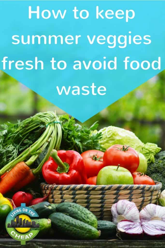 Ideas for storing fresh summer vegetables to avoid food waste