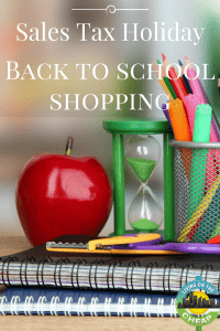 Sales tax holidays for back-to-school shopping - Living On The Cheap