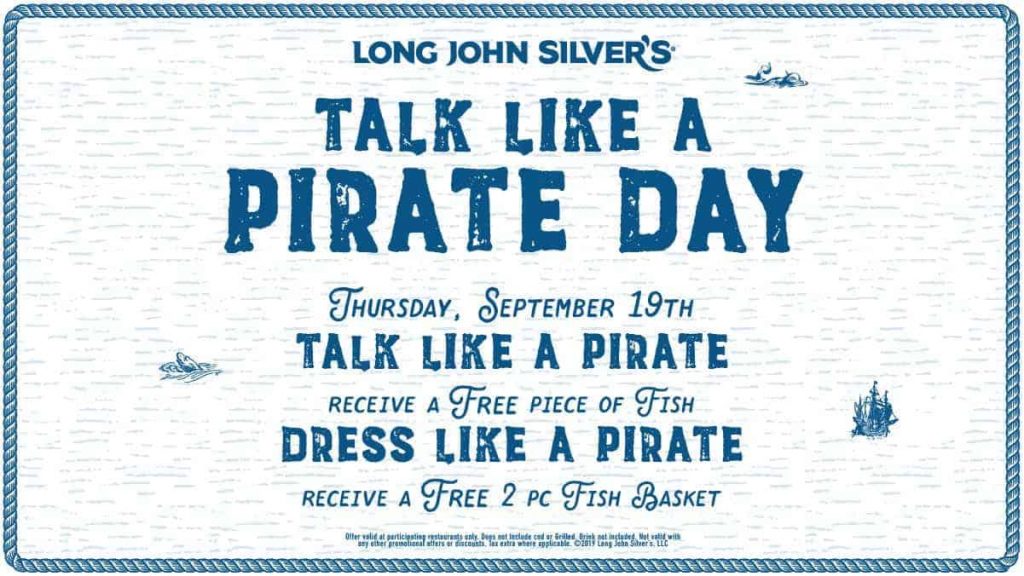 long john silver's pirate 2019 - Living On The Cheap