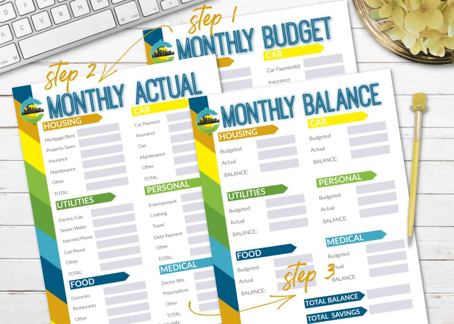 Free printable budget sheets to help you manage your money - Living On ...