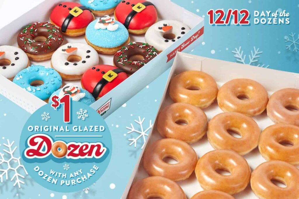 Krispy Kreme: Enjoy dozen Original Glazed doughnuts for $1 on Day of ...