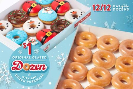 Krispy Kreme: Enjoy dozen Original Glazed doughnuts for $1 on Day of ...