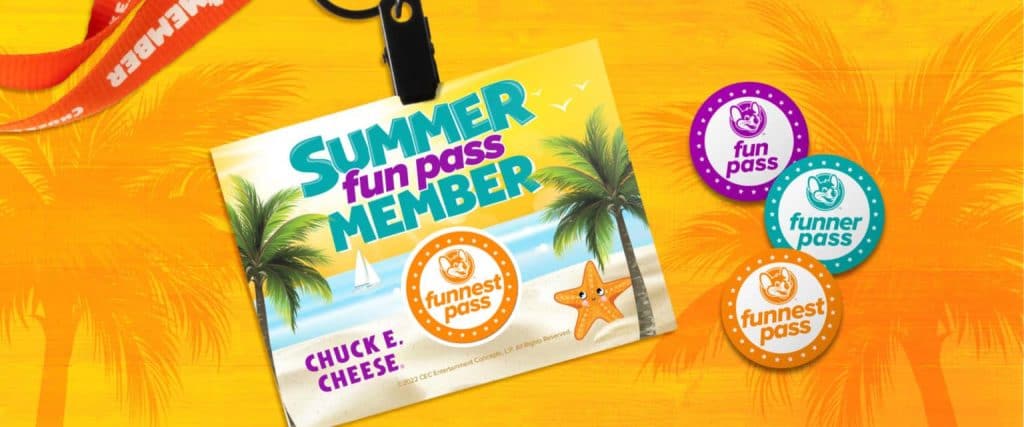 Chuck E Cheese Summer Fun Pass
