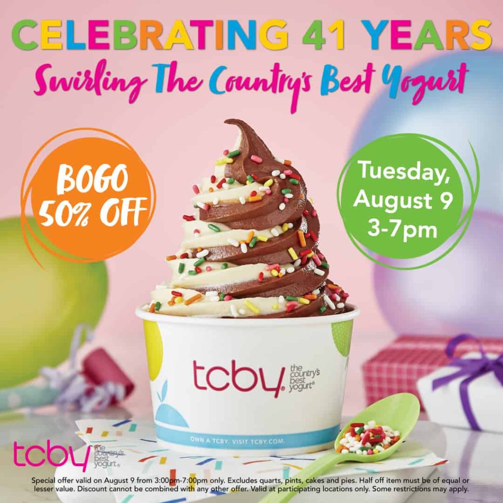TCBY celebrates 41st anniversary with buy-one-get-one special - Living ...