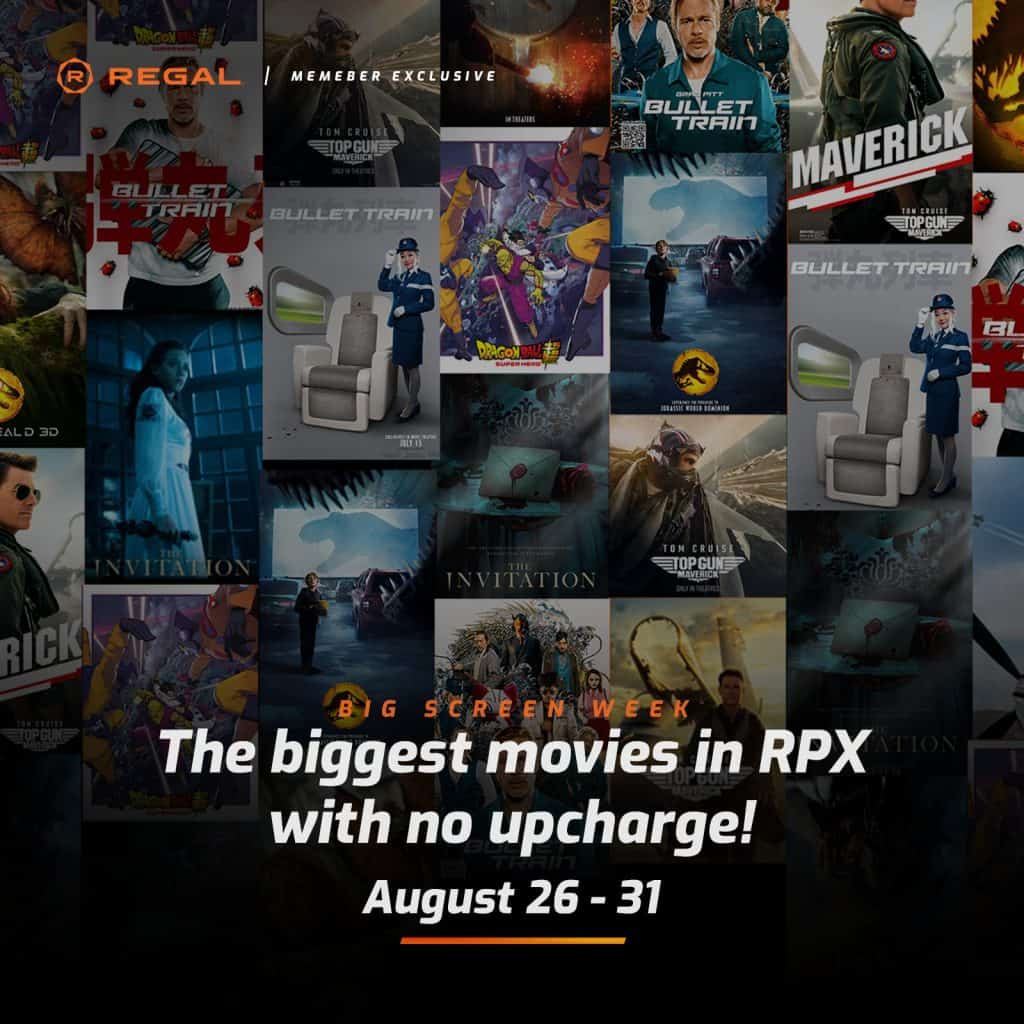 Experience Regal Cinemas' RPX & 4DX premium formats with no upcharge ...