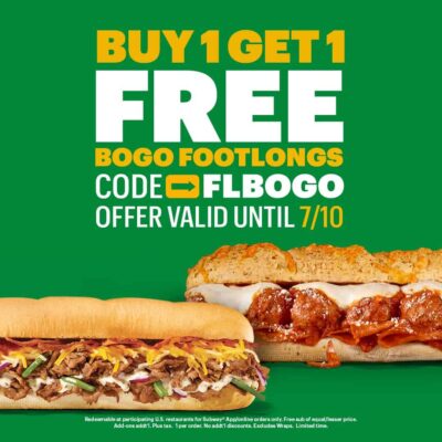 Subway offers buy-one-get-one free Footlong sub - Living On The Cheap