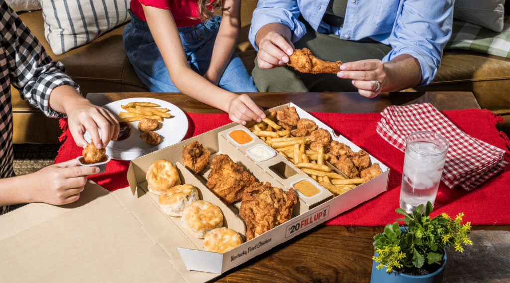 Enjoy lots of food and savings with KFC's $20 Fill Up Box & $5 nuggets ...