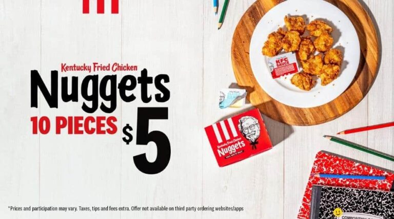 Enjoy lots of food and savings with KFC's $20 Fill Up Box & $5 nuggets ...