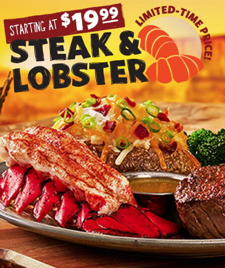 Enjoy steak & lobster special for a limited time at Outback Steakhouse ...