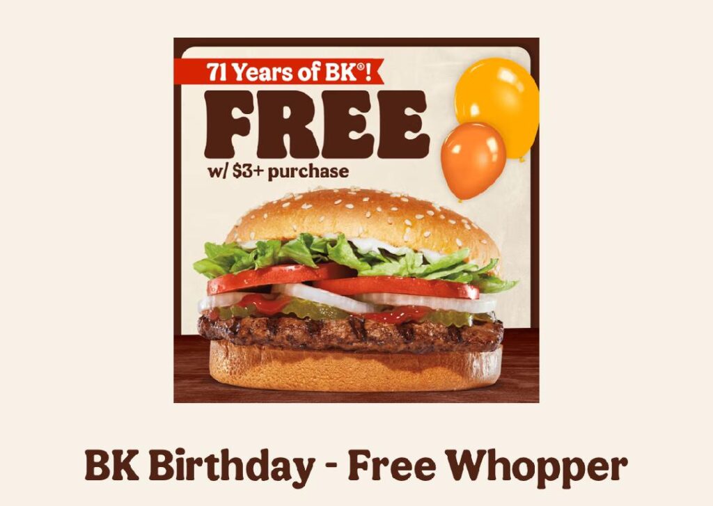 Burger King celebrates 71st birthday with free Whoppers for one day ...