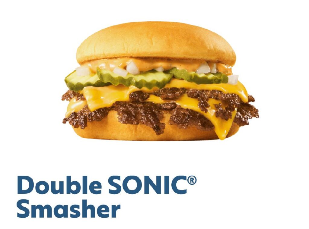 Sonic Drive-In offers $1 Double Sonic Smasher Burger for first one ...